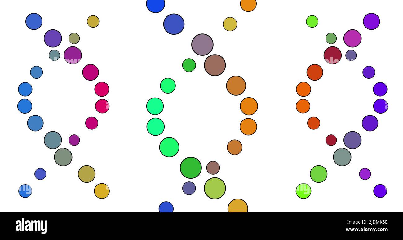 Image of dna strands on white background Stock Photo - Alamy