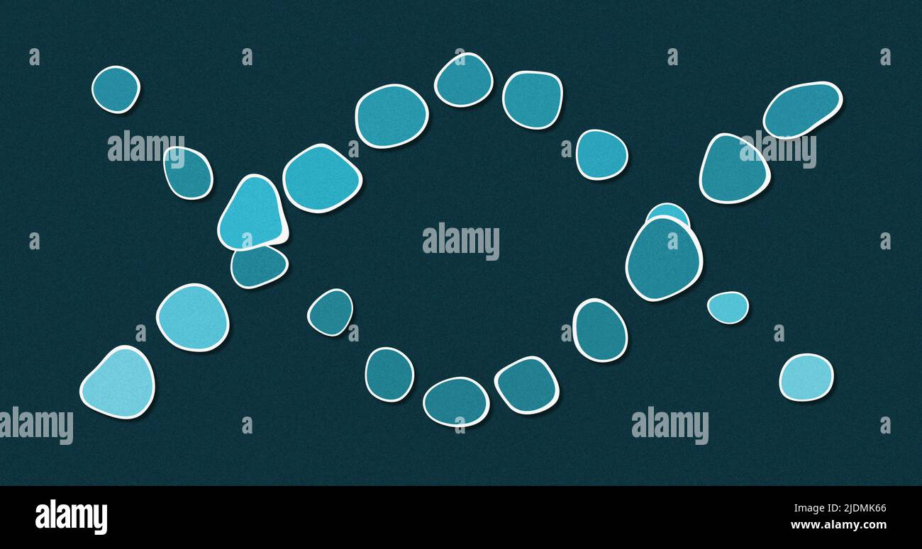 Image of dna strand on gray background Stock Photo - Alamy