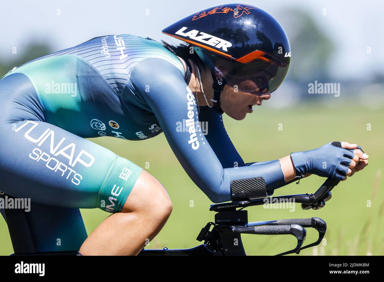 EMMEN - Cyclist Daniek Hengeveld during the Dutch National Time Trial ...