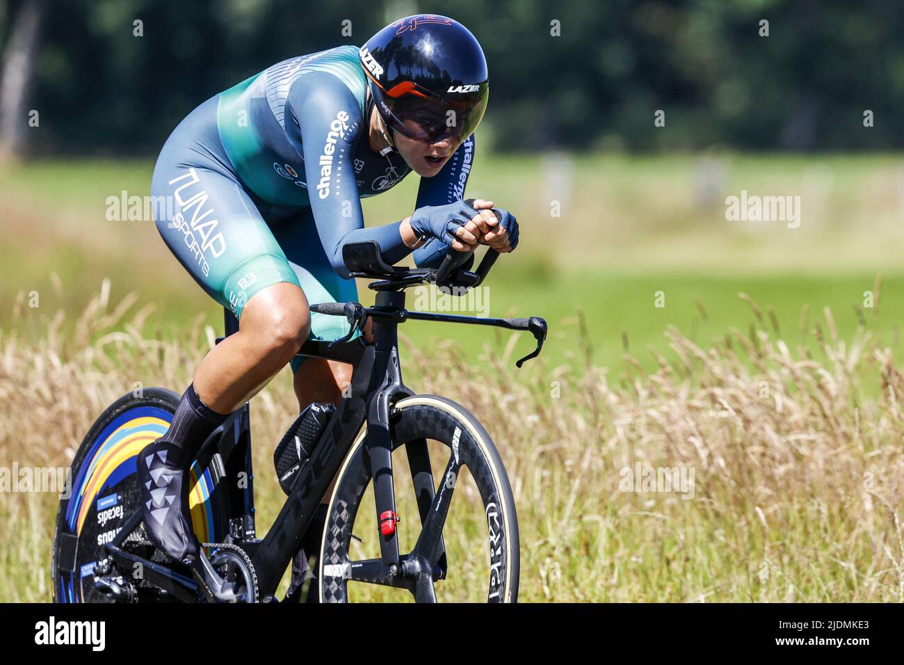 EMMEN - Cyclist Daniek Hengeveld during the Dutch National Time Trial ...