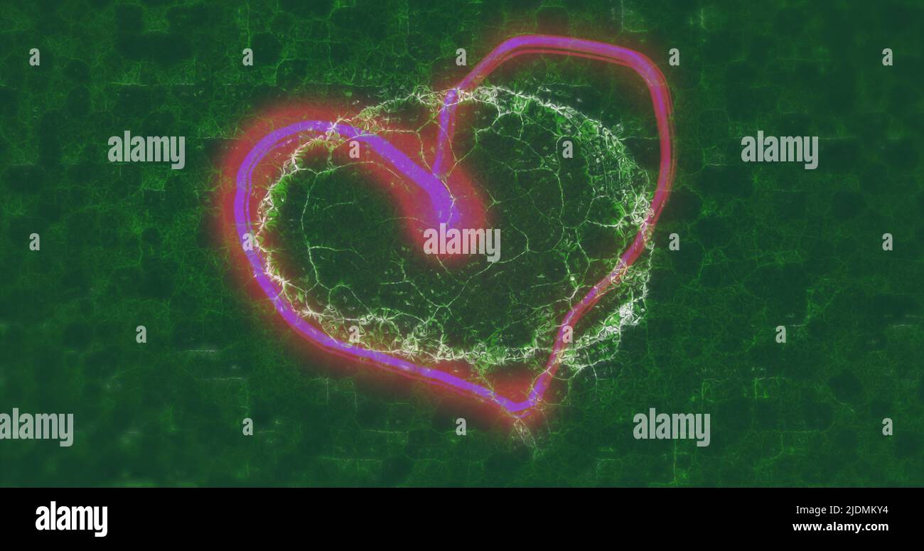 Image of heart and brain on black background Stock Photo - Alamy