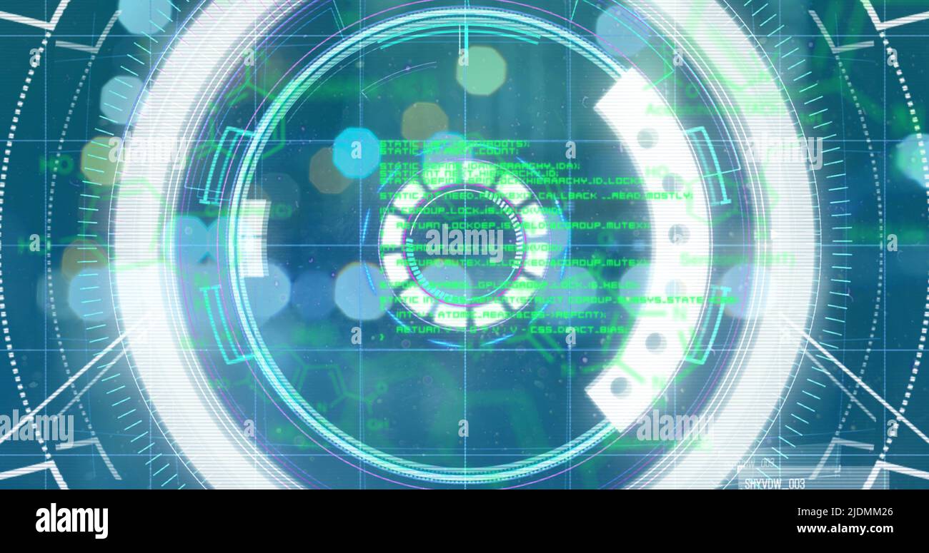 Image of scope scanning and data processing over road Stock Photo - Alamy