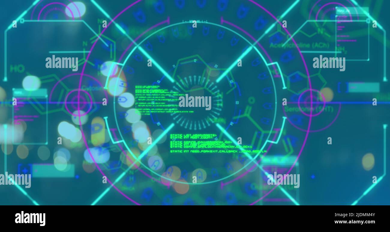 Image of scope scanning and data processing over road Stock Photo - Alamy