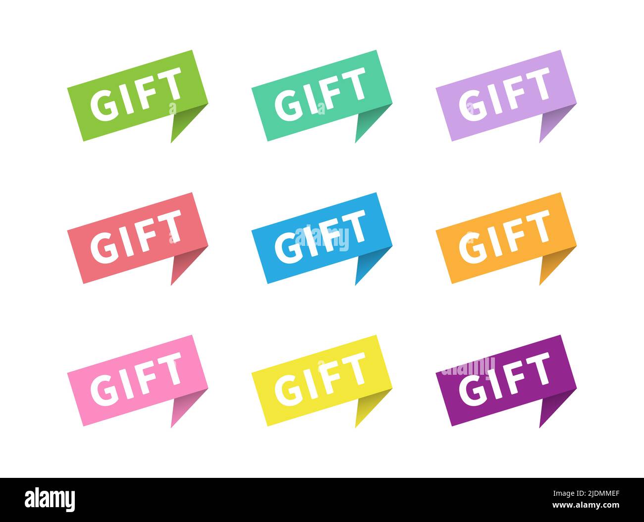 Gift. Advertising banner for websites and applications. Flat style ...