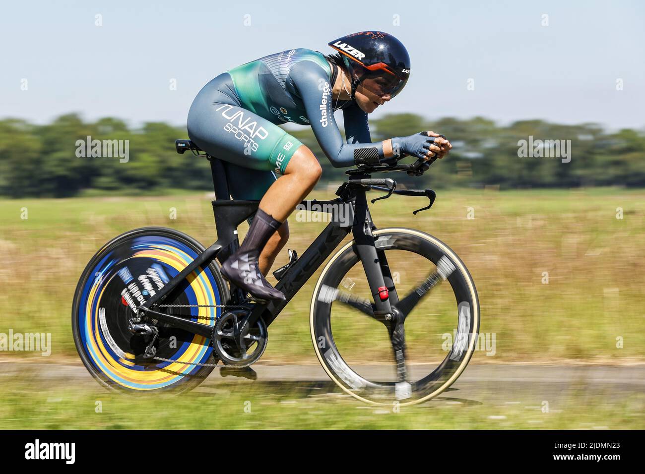 EMMEN - Cyclist Daniek Hengeveld during the Dutch National Time Trial ...