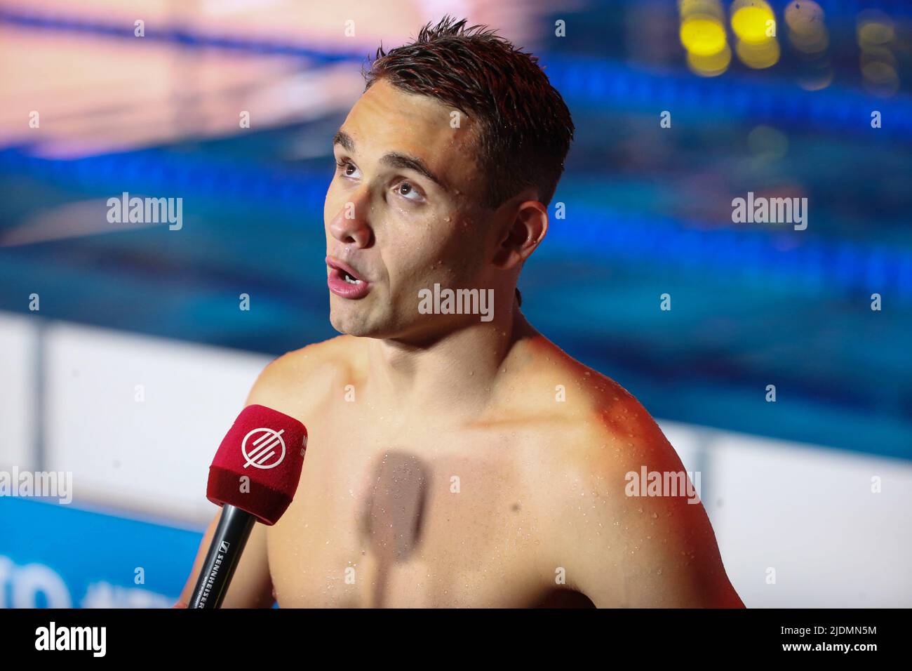Kristof Milak of Hungary Gold medal, Men 200 M Butterfly during the ...