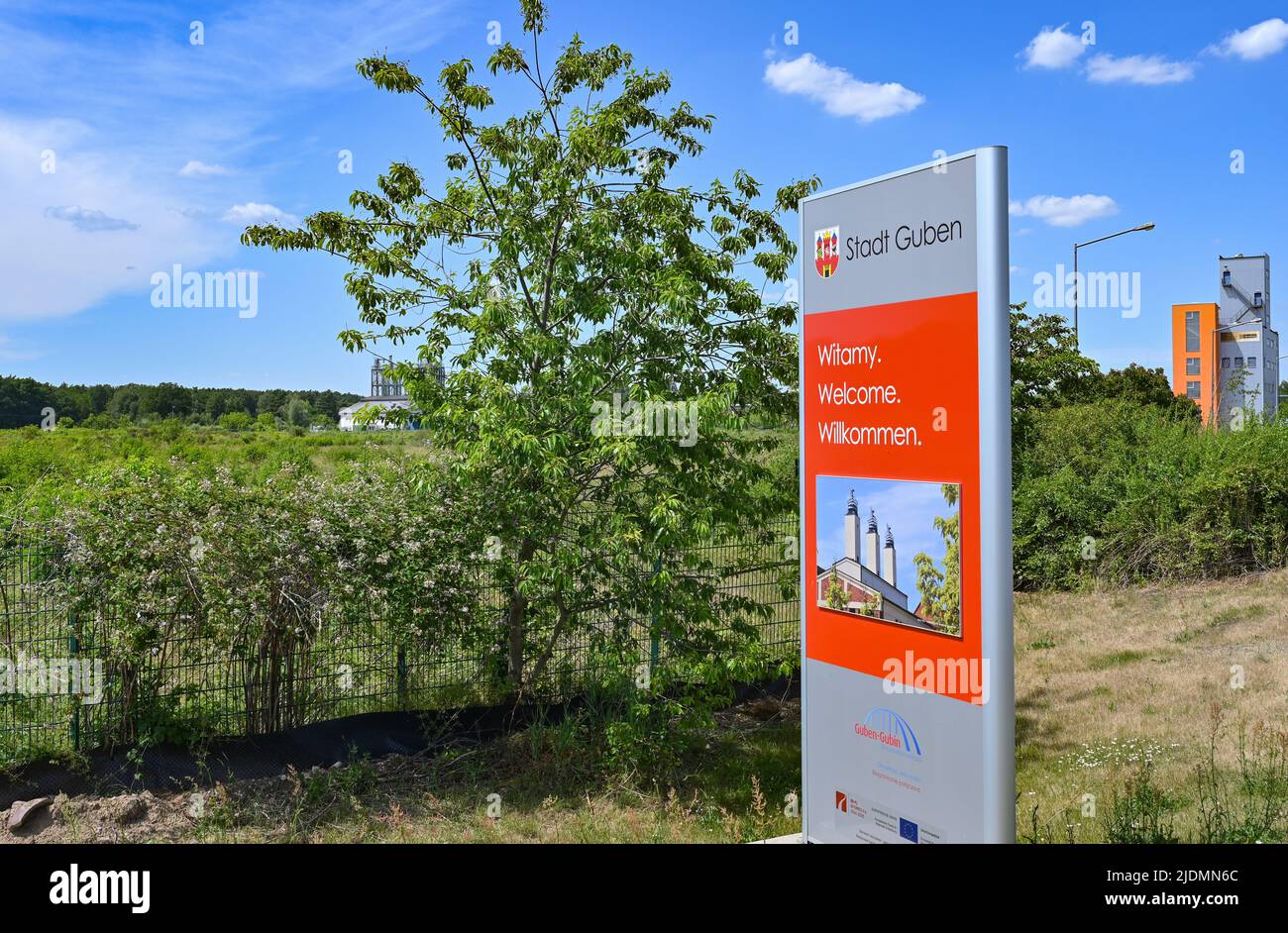 Guben, Germany. 22nd June, 2022. An empty area can be seen behind an ...