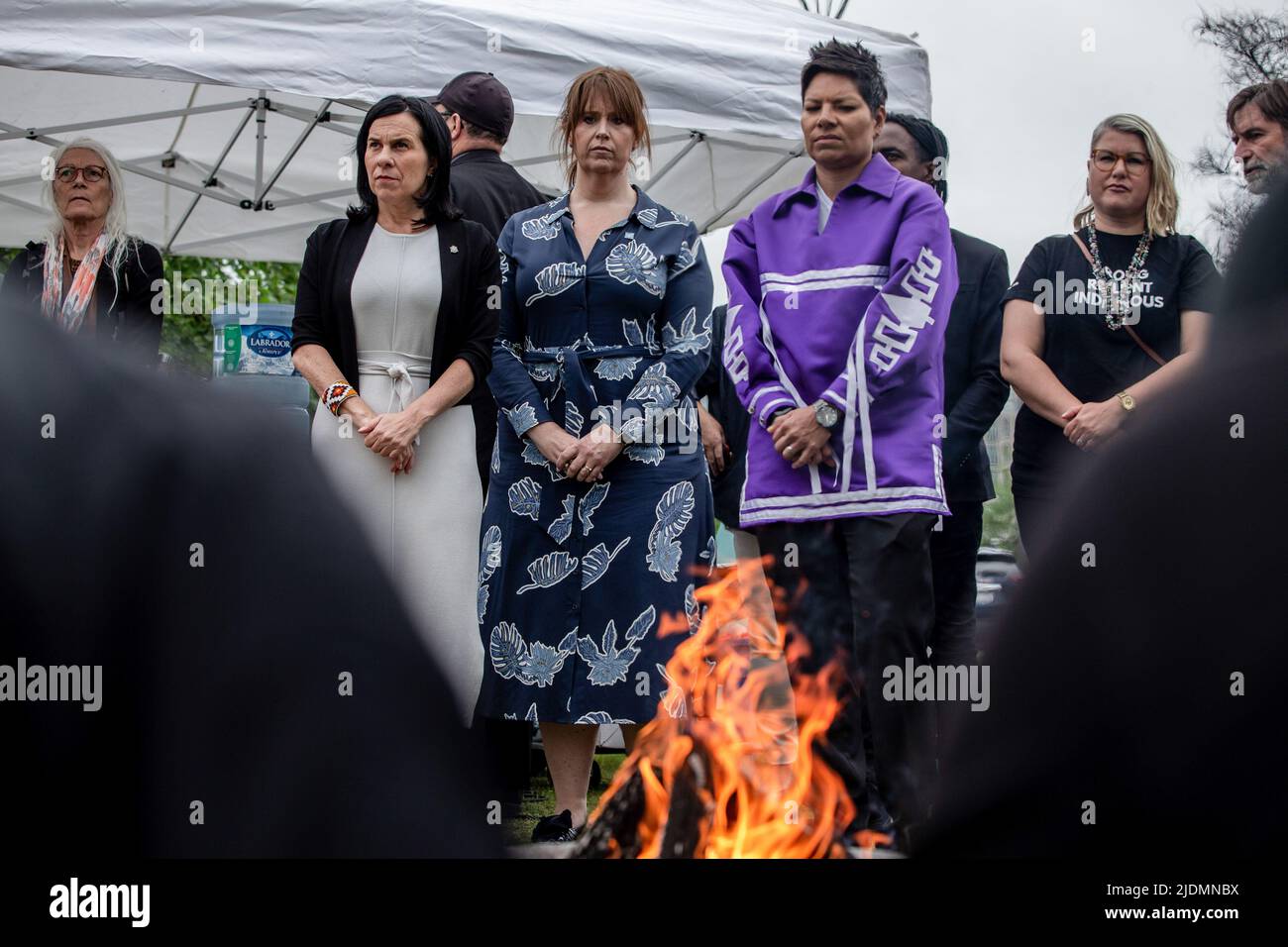 Mohawk Council of Kahnawake Grand Chief Kahsennenhawe Sky-Deer and the ...