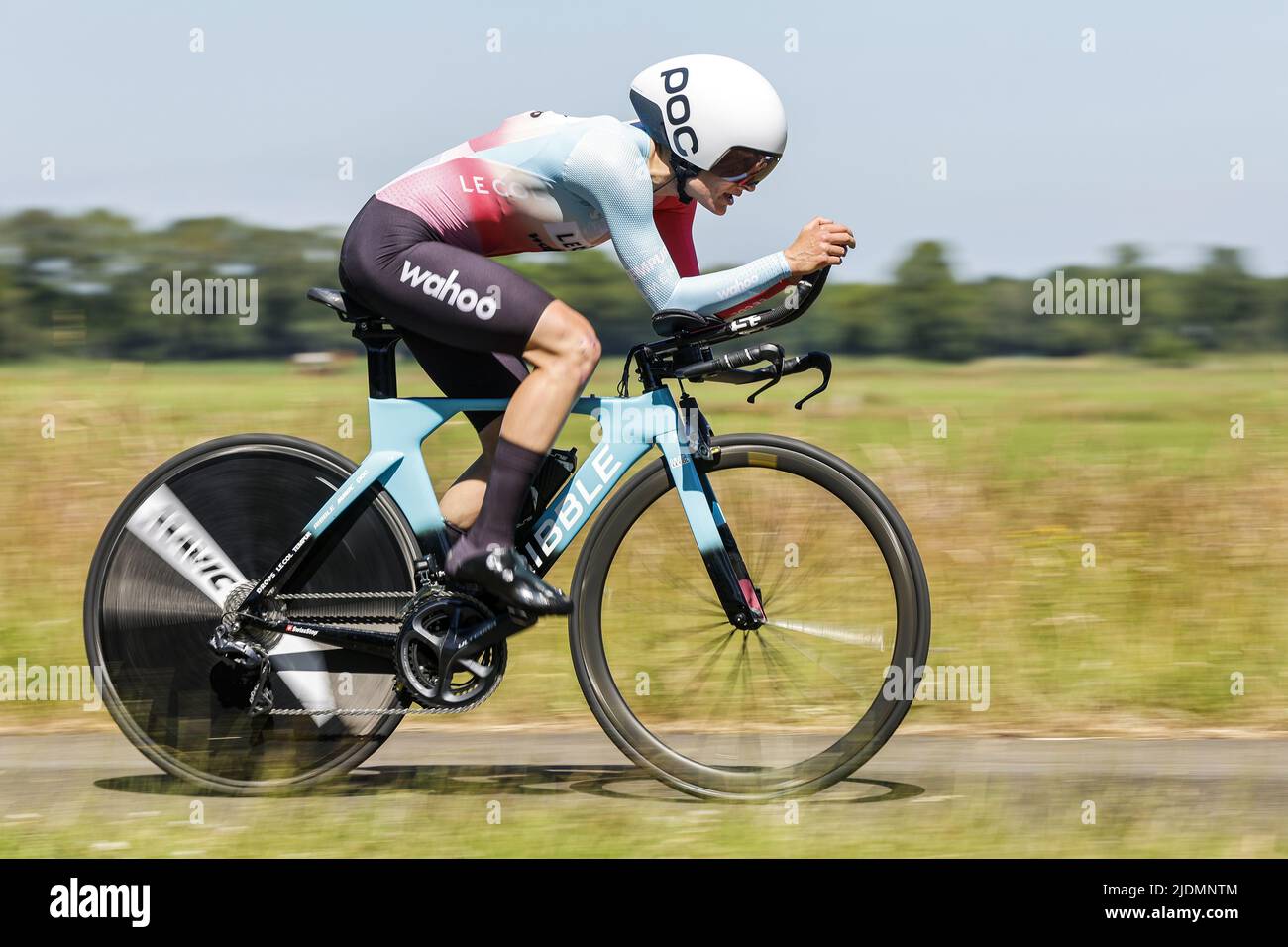 Drenthe. the Netherlands, 2022-06-22 15:21:56 EMMEN - Cyclist Eva van ...
