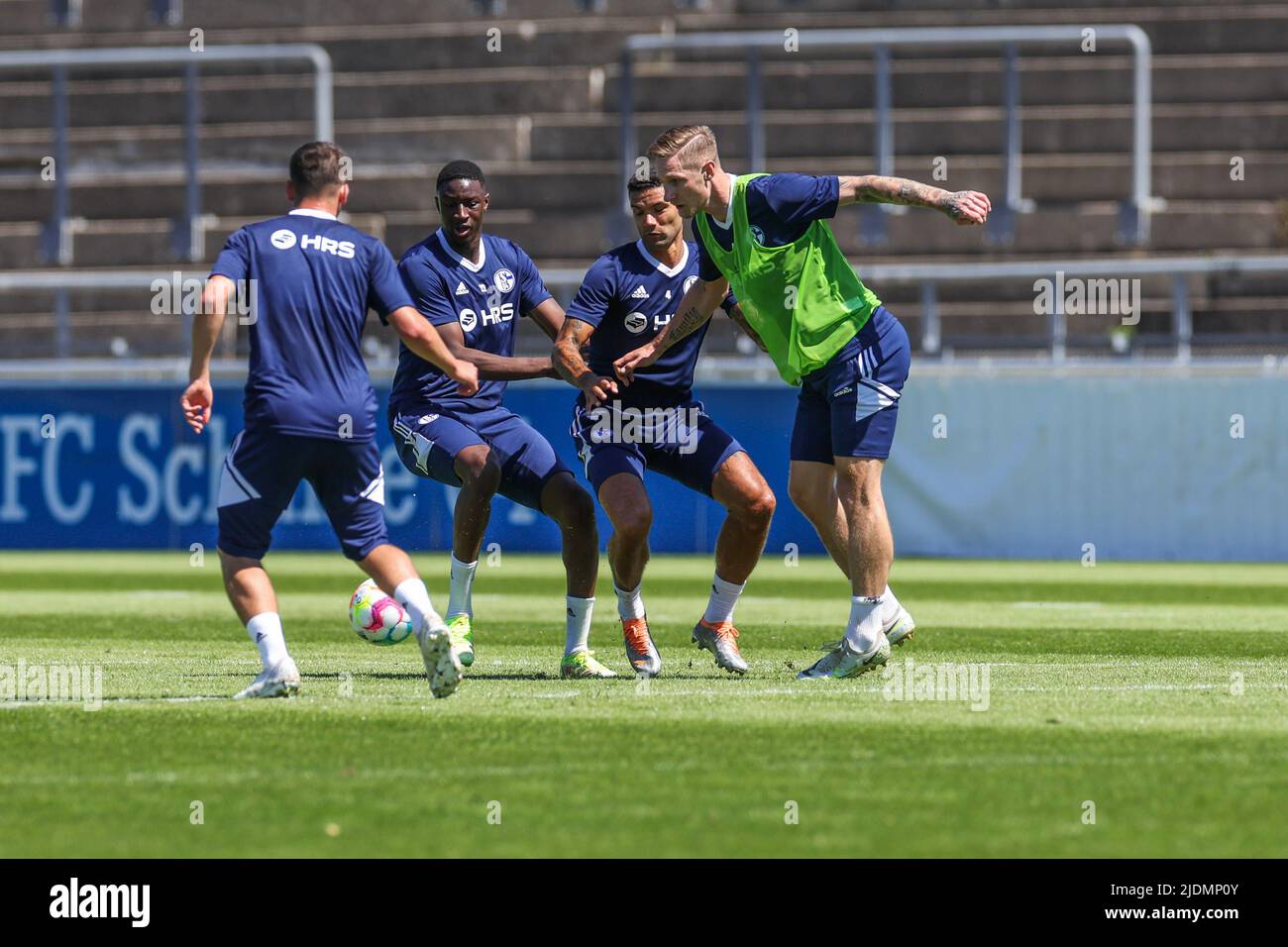 Gelsenkirchen, Germany. 22nd June, 2022. Soccer: Bundesliga, training ...