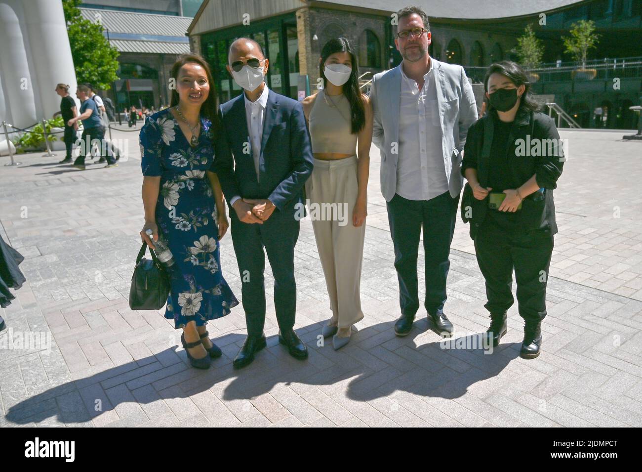 Jimmy choo and his wife and daughter attends the graduate hi-res stock ...
