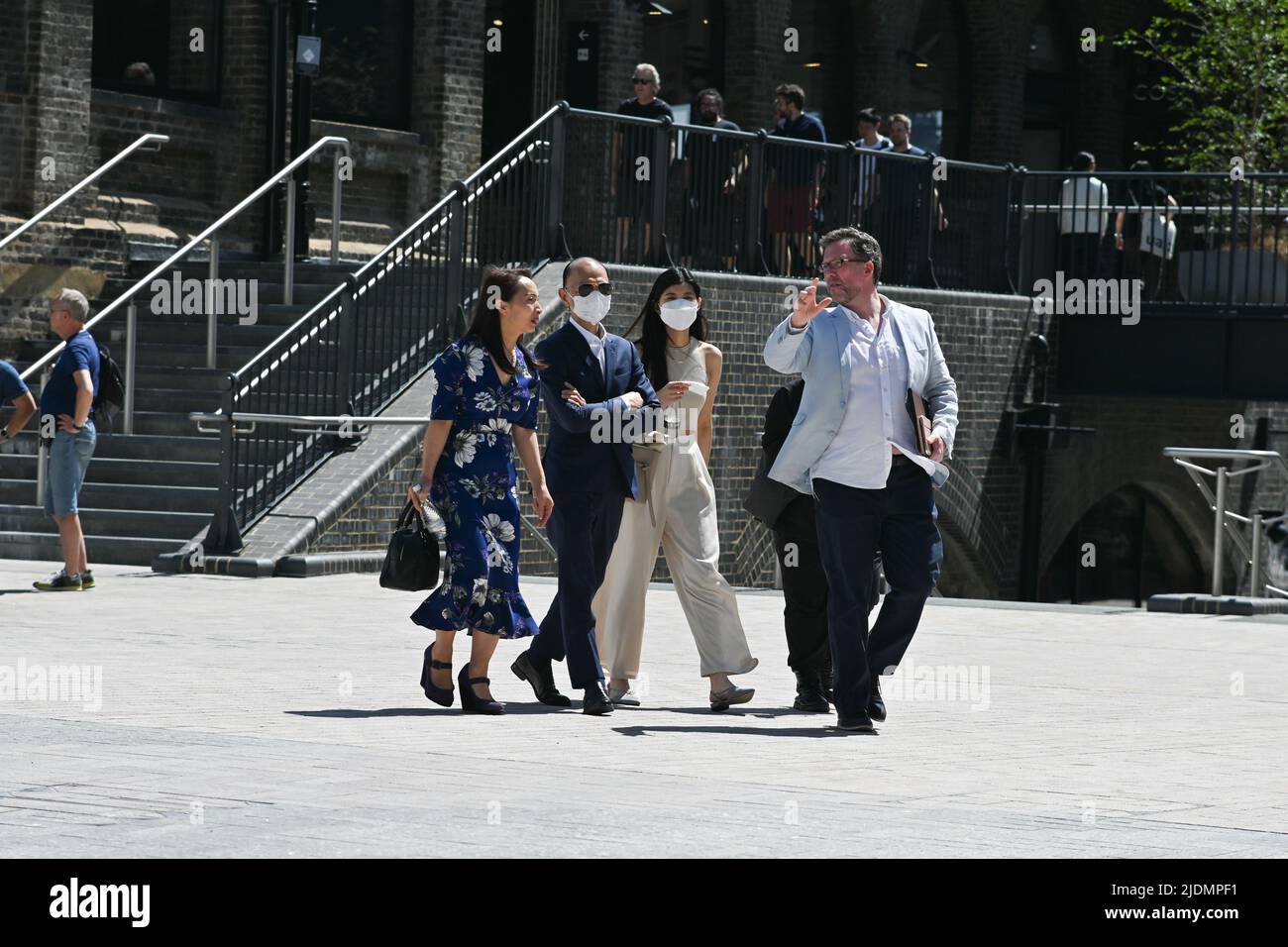 London, UK. - 22 June 2022. Jimmy Choo and his wife and daughter ...