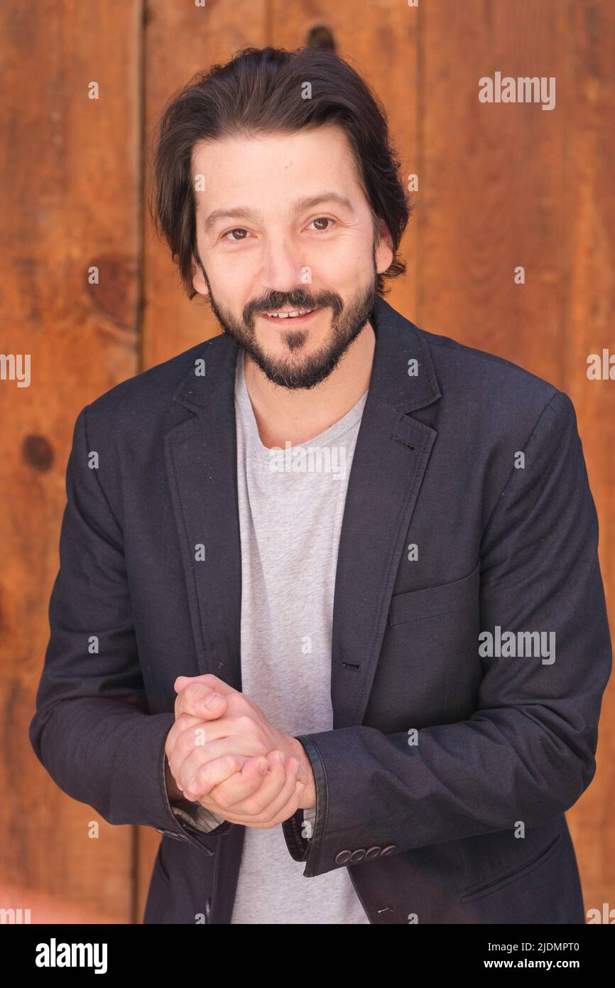 Mexican actor Diego Luna poses during the portrait session in Madrid ...