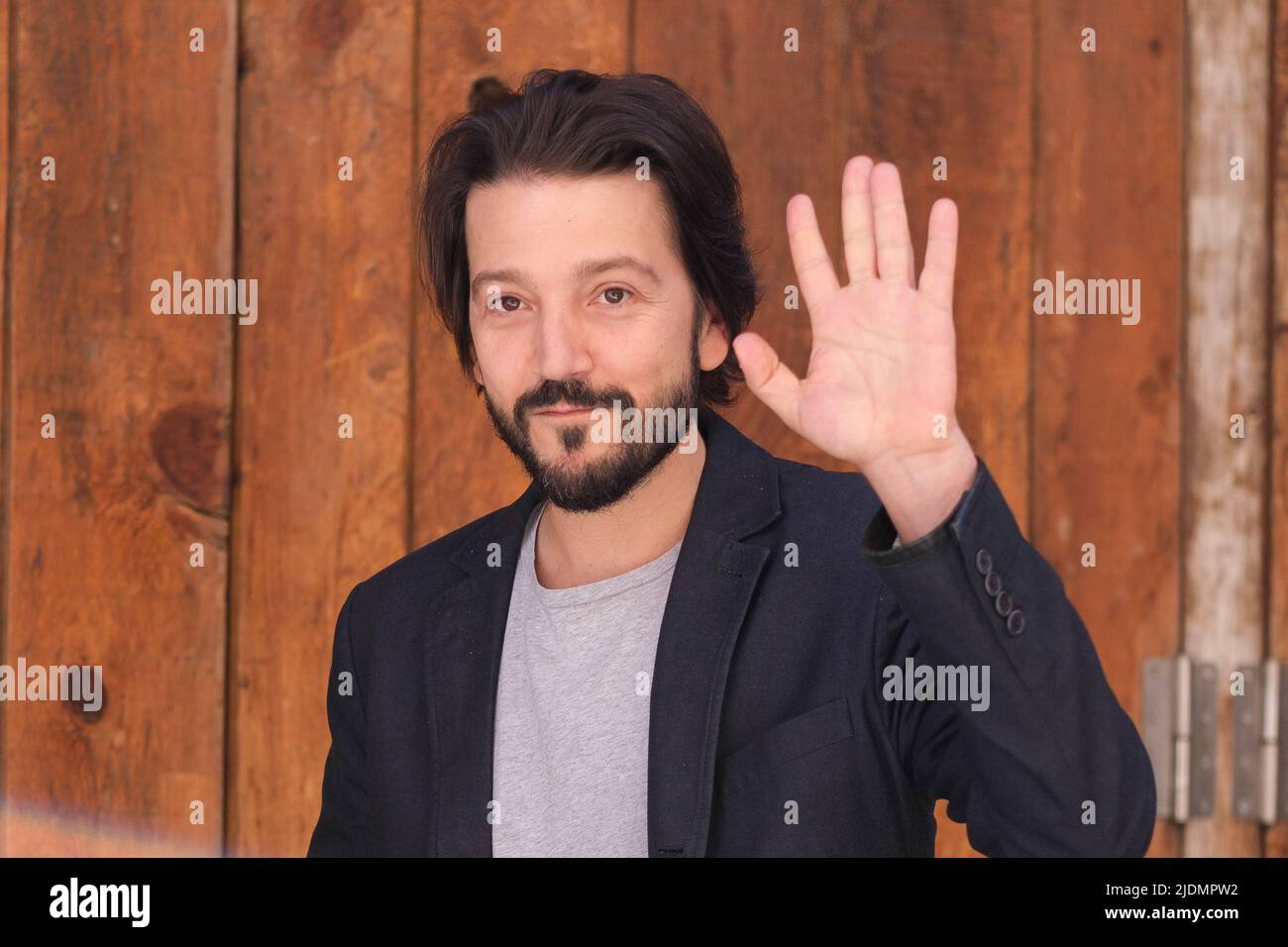 Mexican actor Diego Luna poses during the portrait session in Madrid ...