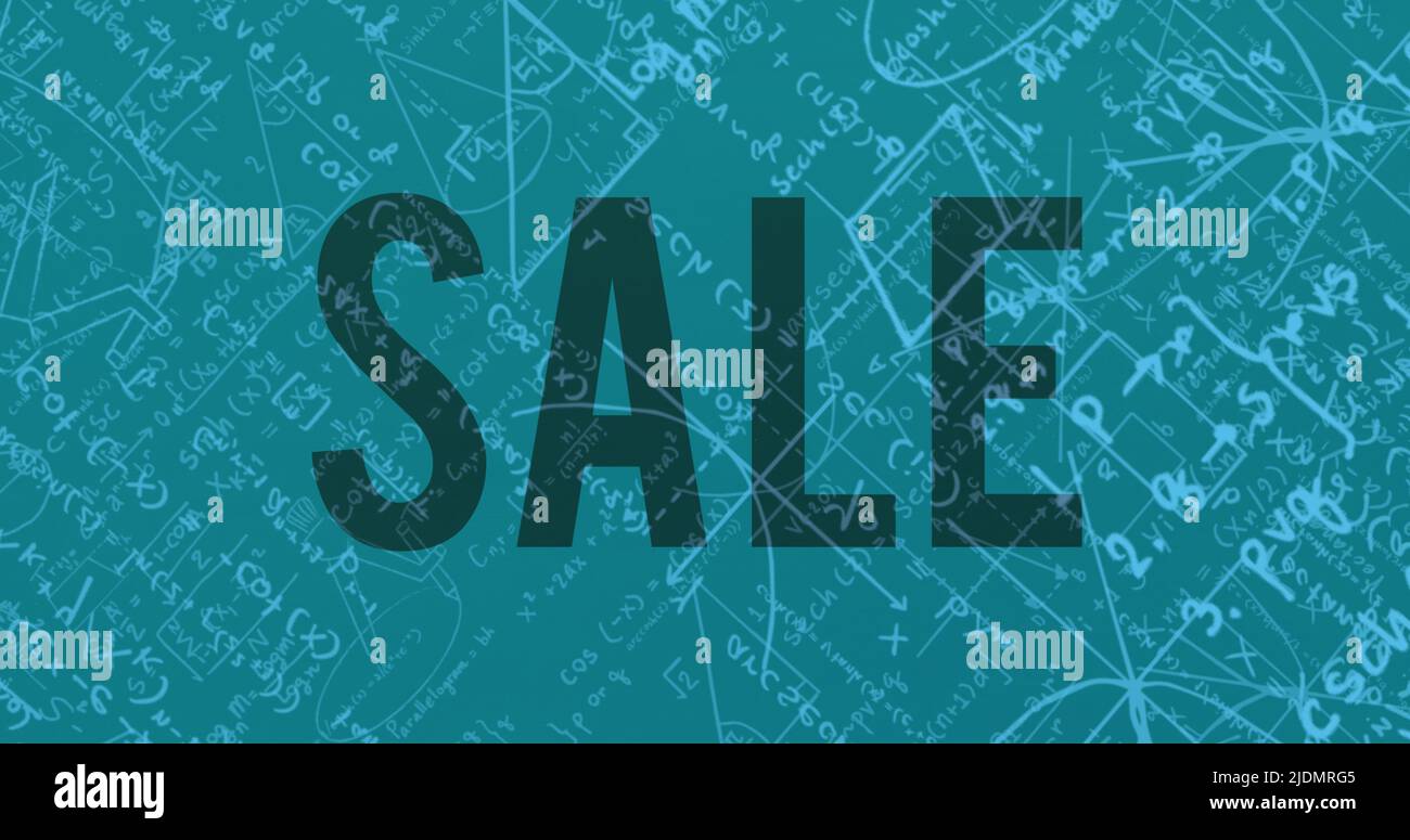 Image of mathematical equations over black sale text Stock Photo - Alamy