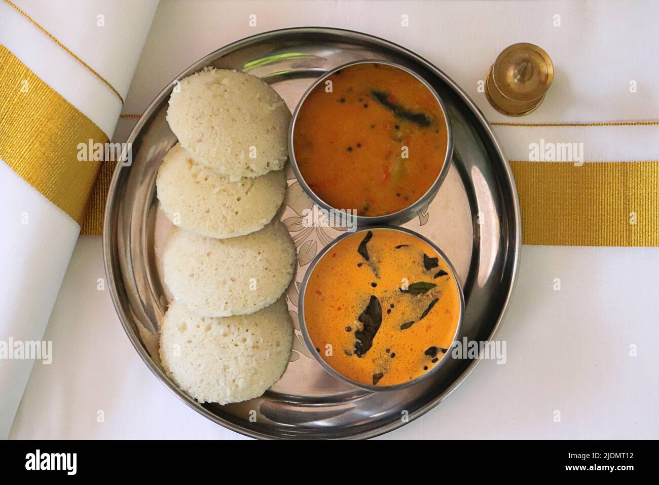 Home-cooked Idli/Chutney/Sambar-South Indian Breakfast/Kerala Stock ...