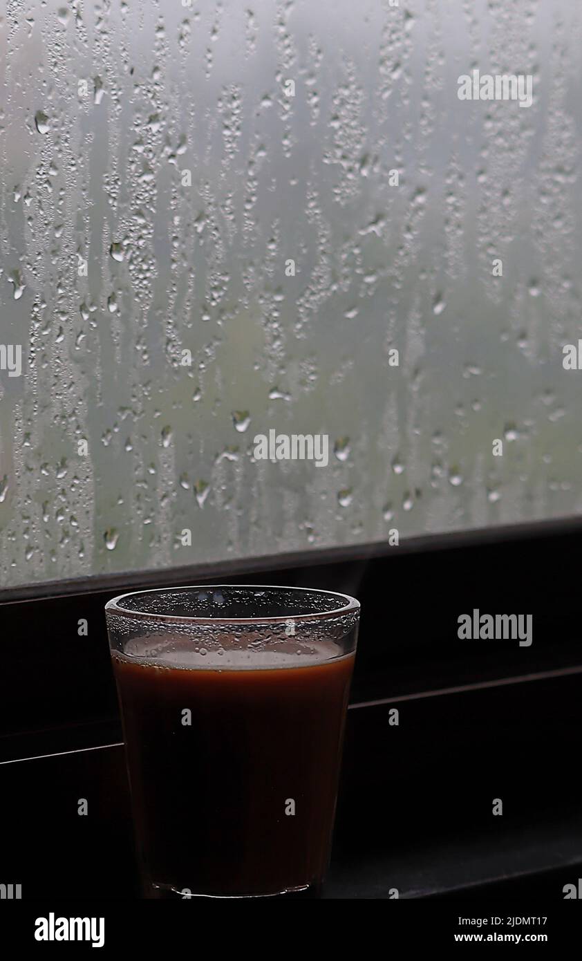 Cutting Chai In Rain