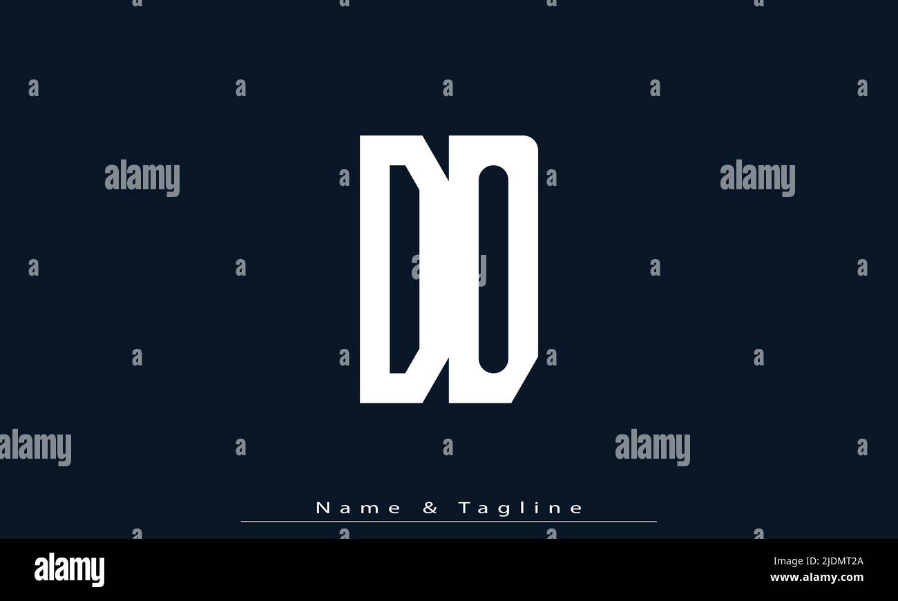 Alphabet letters Initials Monogram logo DO , OD Stock Vector Image ...