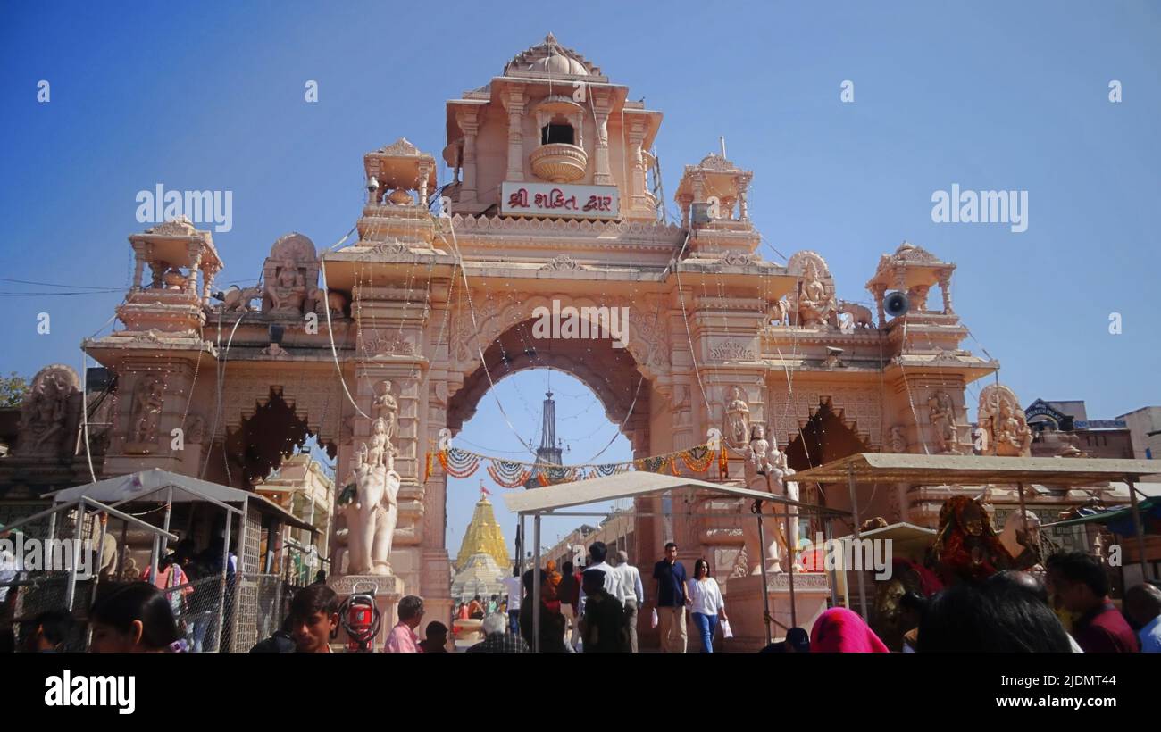Entrance of Ambaji Mata Temple/ Shakti Peeth/Gujarat Stock Photo - Alamy