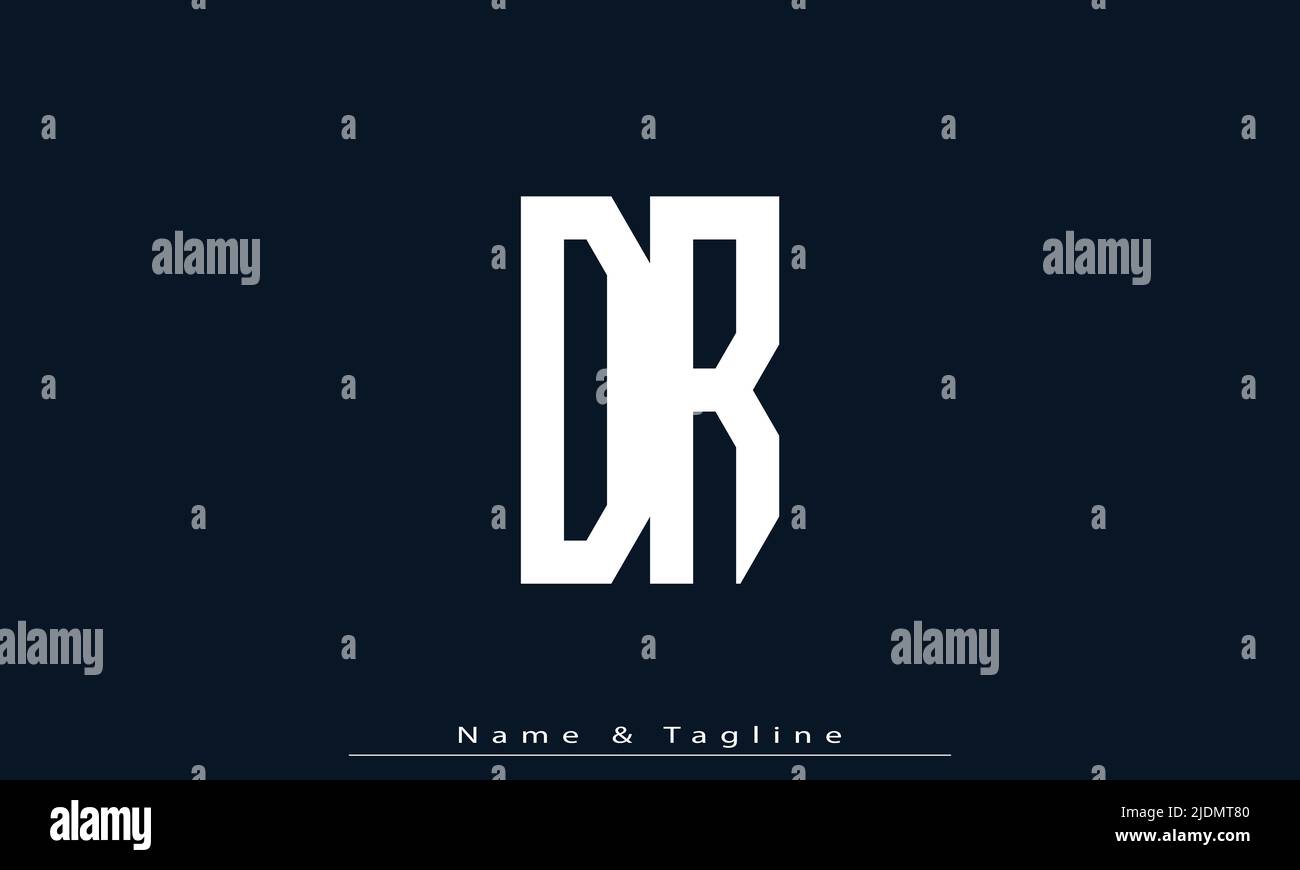 Alphabet letters Initials Monogram logo DR , RD Stock Vector Image ...