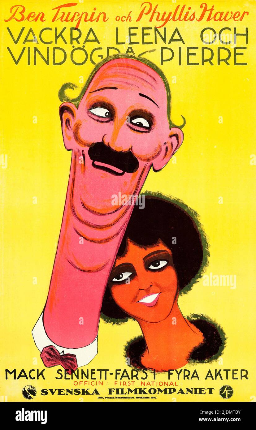 Vackra Leena och vindögda Pierre - Ben Turpin and Phyllis Haver in ...