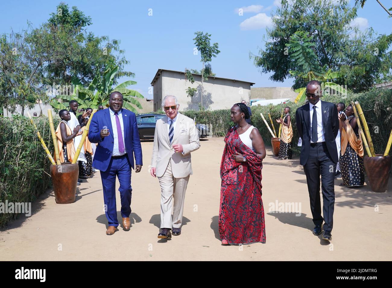 The Prince of Wales with Minister of Rwanda Local Government Jean-Marie ...