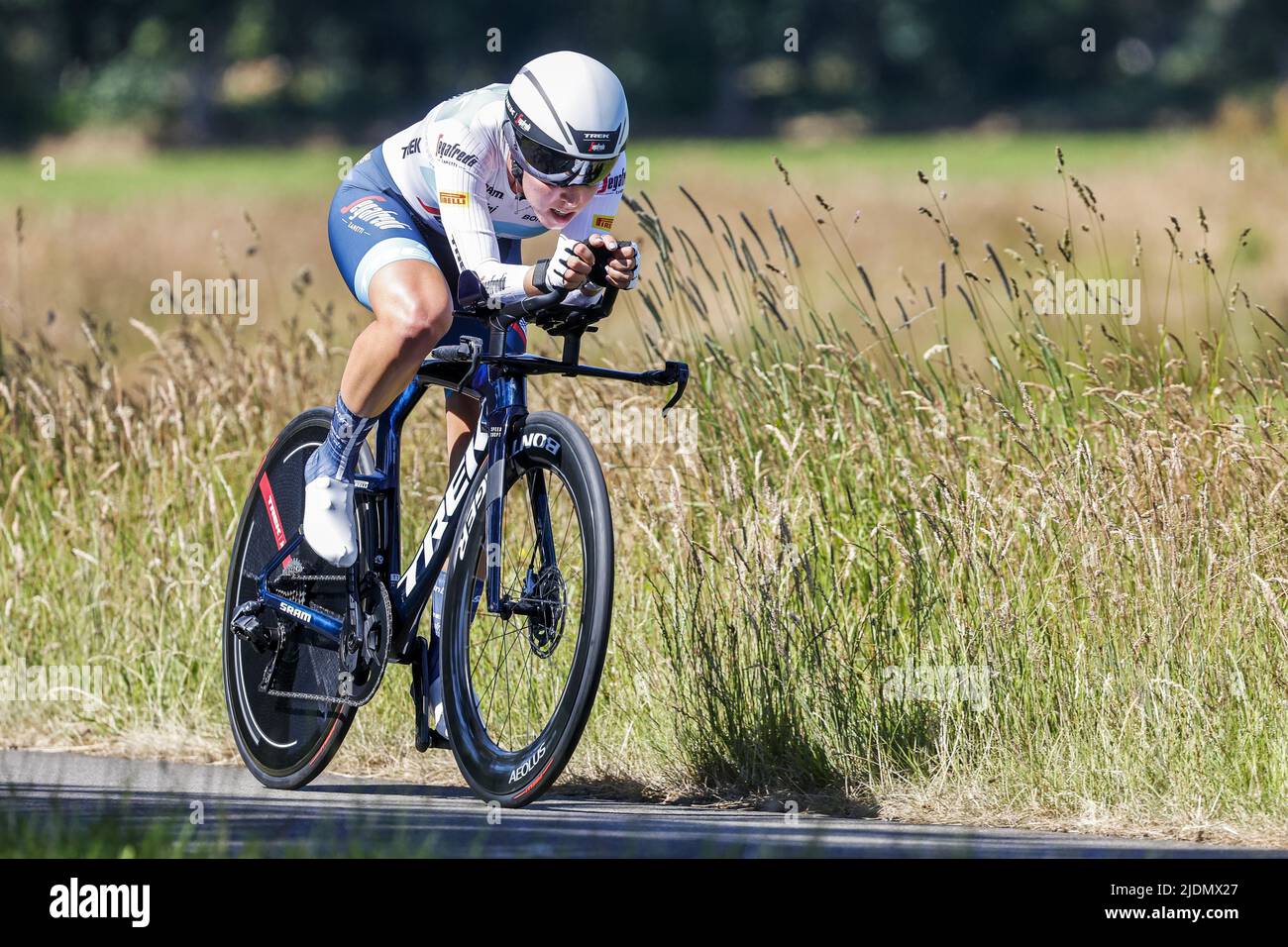 EMMEN - Cyclist Shirin van Anrooij during the Dutch National Time Trial ...