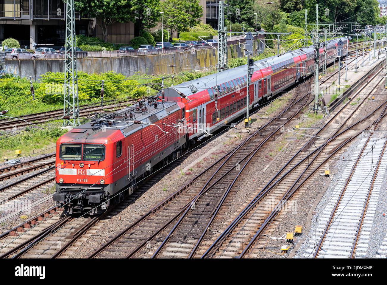 DB regional train at Kiel main station Stock Photo - Alamy