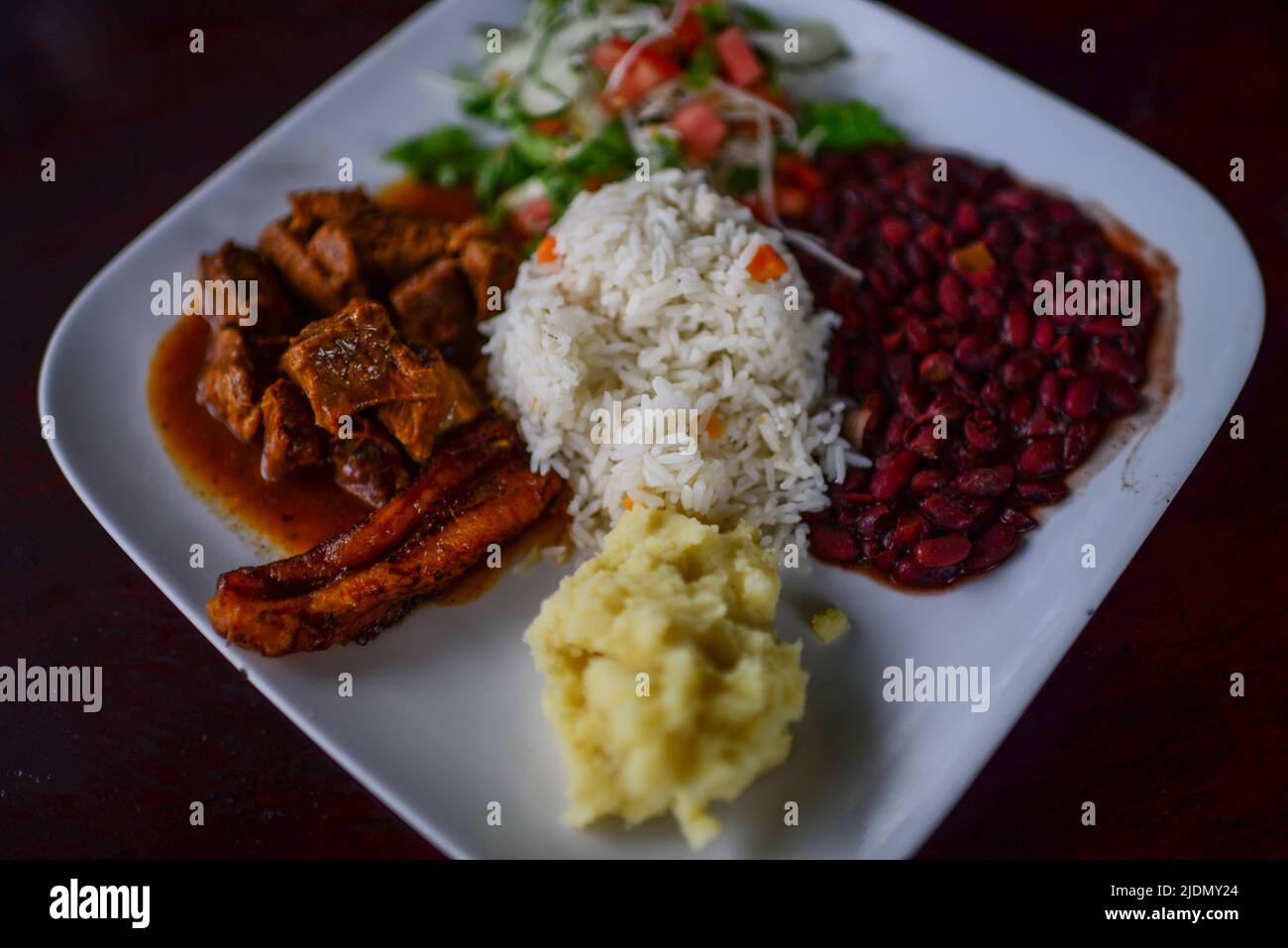 Traditional food dish from Costa Rica Stock Photo - Alamy