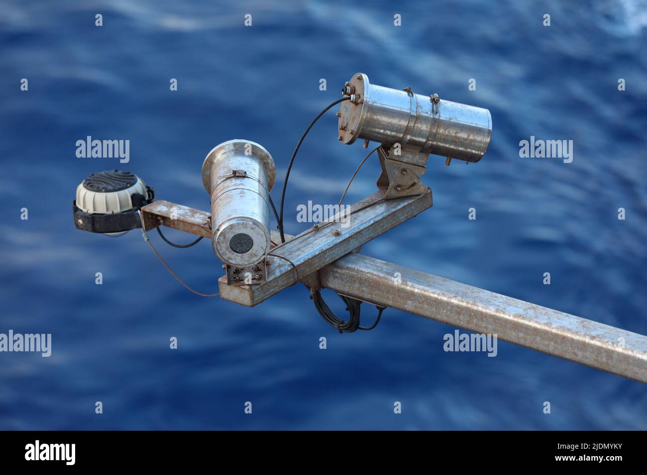 CCTV security camera installed in ship board for monitoring and ...