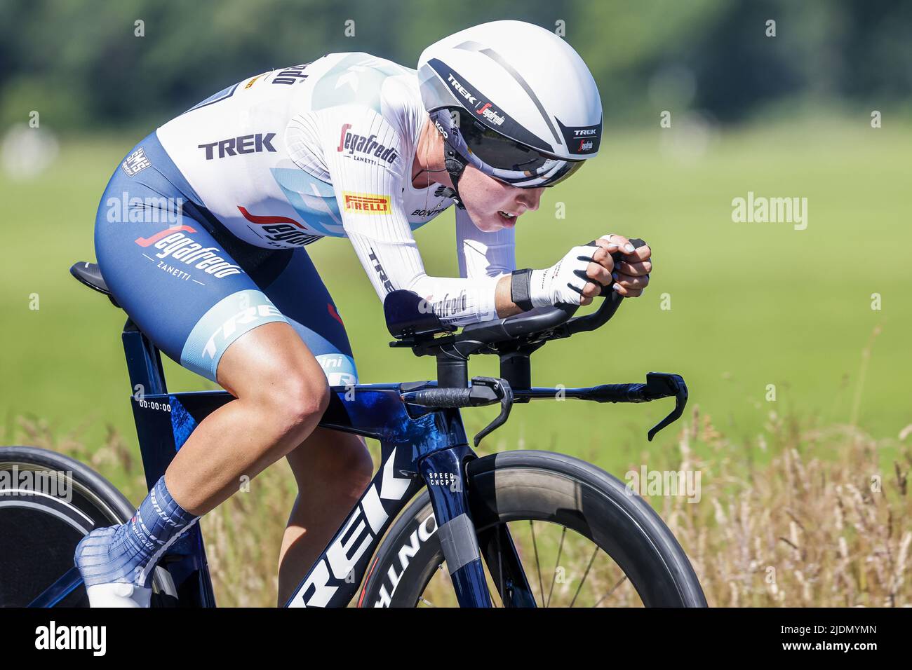 EMMEN - Cyclist Shirin van Anrooij during the Dutch National Time Trial ...