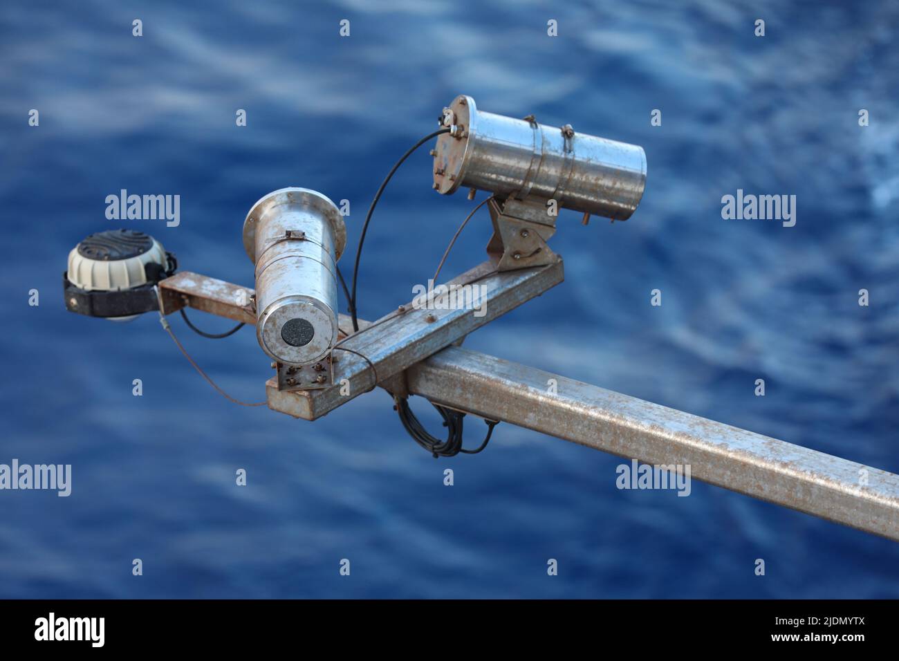 CCTV security camera installed in ship board for monitoring and ...