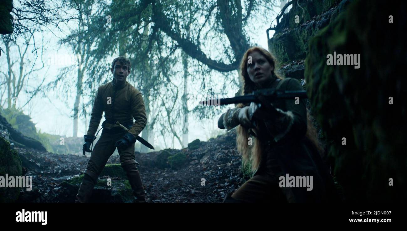 Los Angeles.CA.USA. Jamie Blackley as Robert Dudley and Alicia von ...