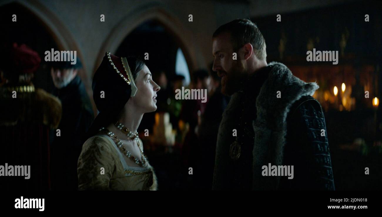 Los Angeles.CA.USA. Jessica Raine as Catherine Parr and John Heffernan ...