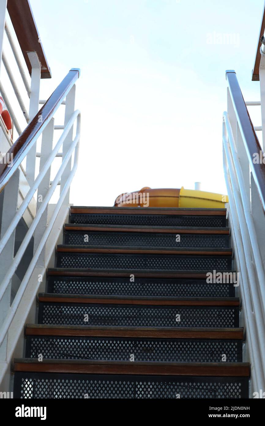 Staircase in a big cruise ship Stock Photo - Alamy