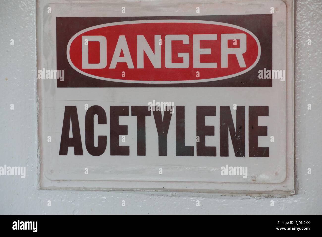 Danger Acetylene Symbol Sign, Vector Illustration, Isolated On White ...