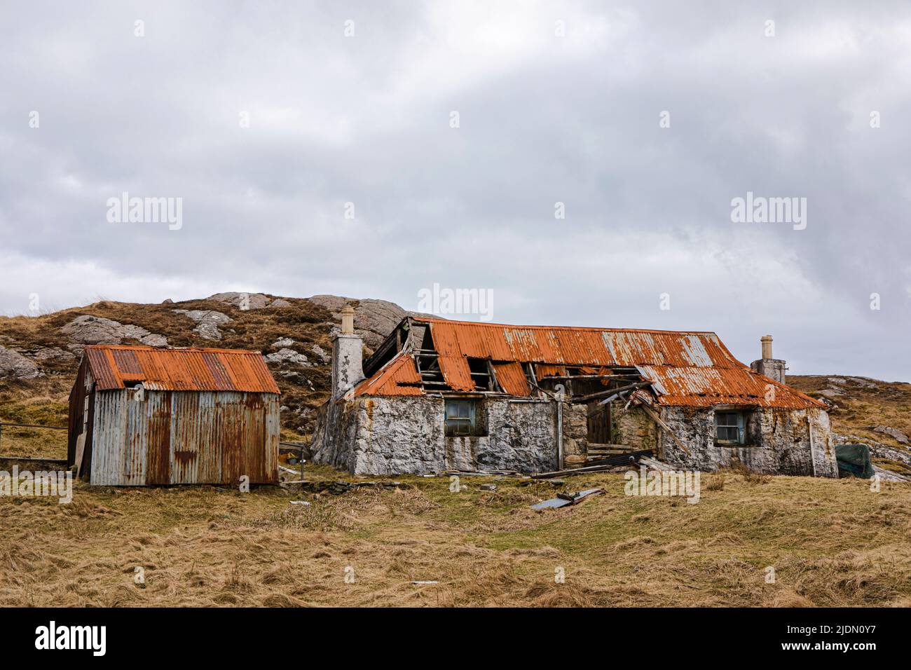 Abandoned houses on harris hi-res stock photography and images - Alamy
