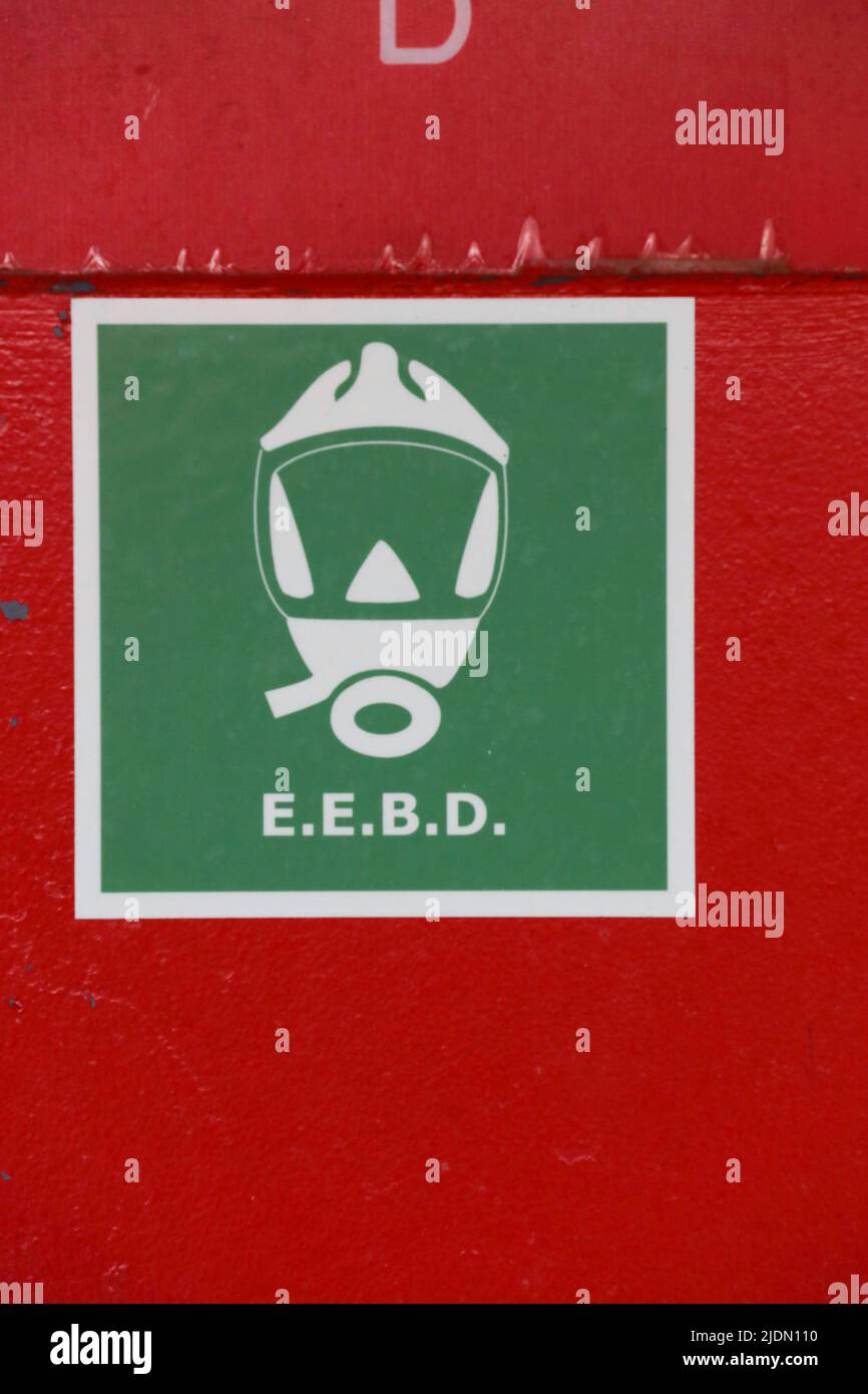 Fire extinguisher system on the wall background, powerful emergency ...