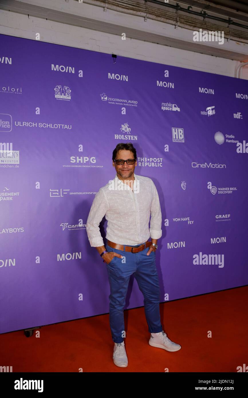 Patrick Bach beim Jahresempfang MOIN 2022 Mittsommer bei Kampnagel. Hamburg, 21.06.2022 Stock ...