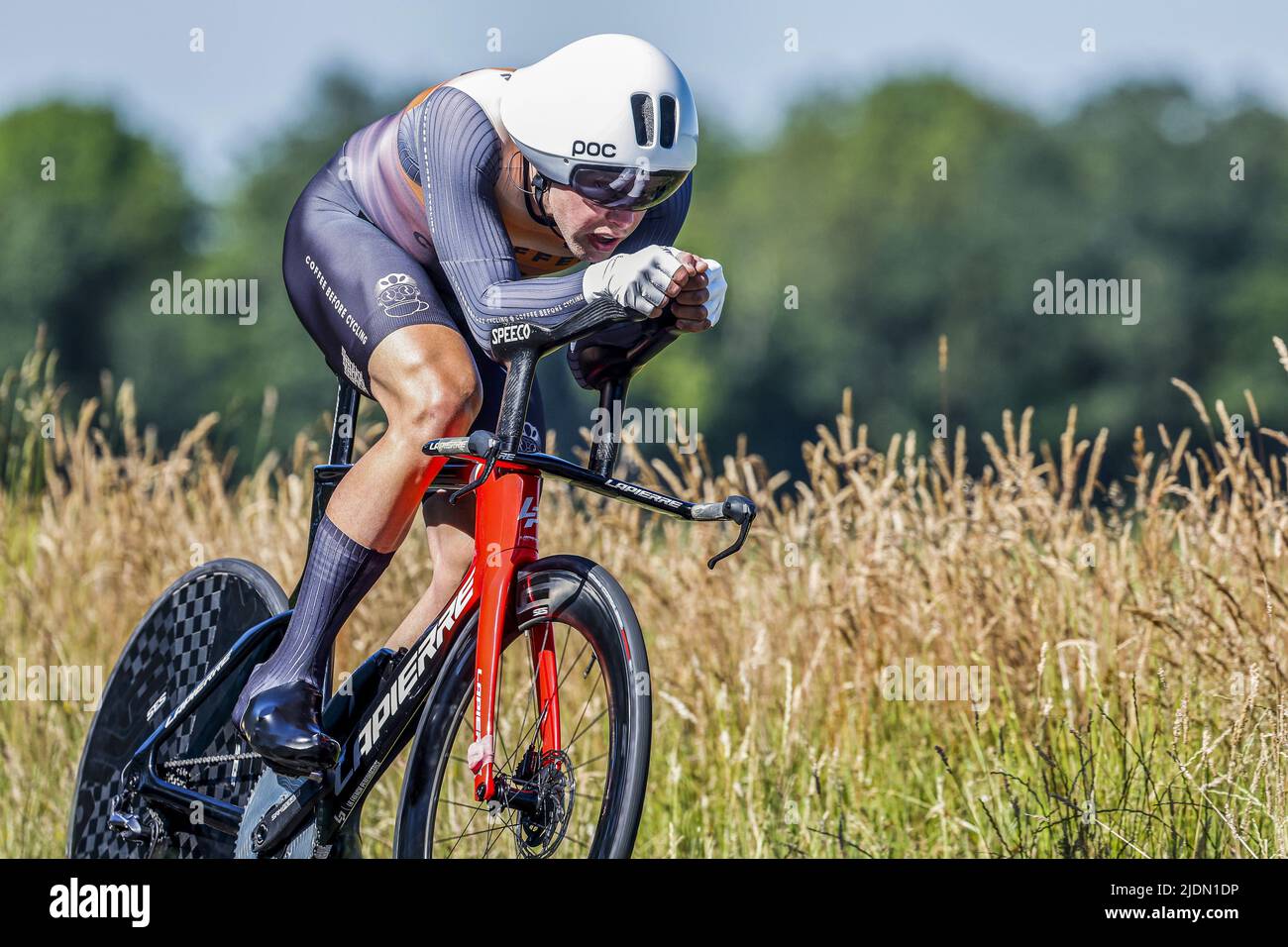 EMMEN - Cyclist Brian Megens during the Dutch National Time Trial ...