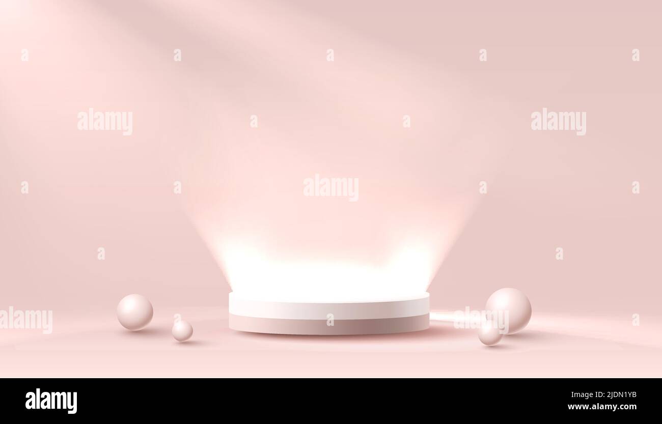 Stage podium with lighting, Stage Podium Scene with for Award, Decor ...