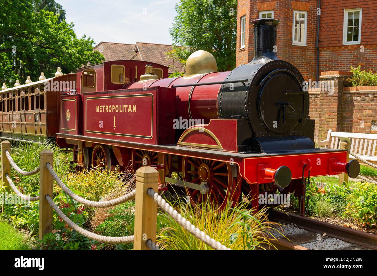 Replica of the Metropolitan No1 Steam Locomotive in Amersham ...
