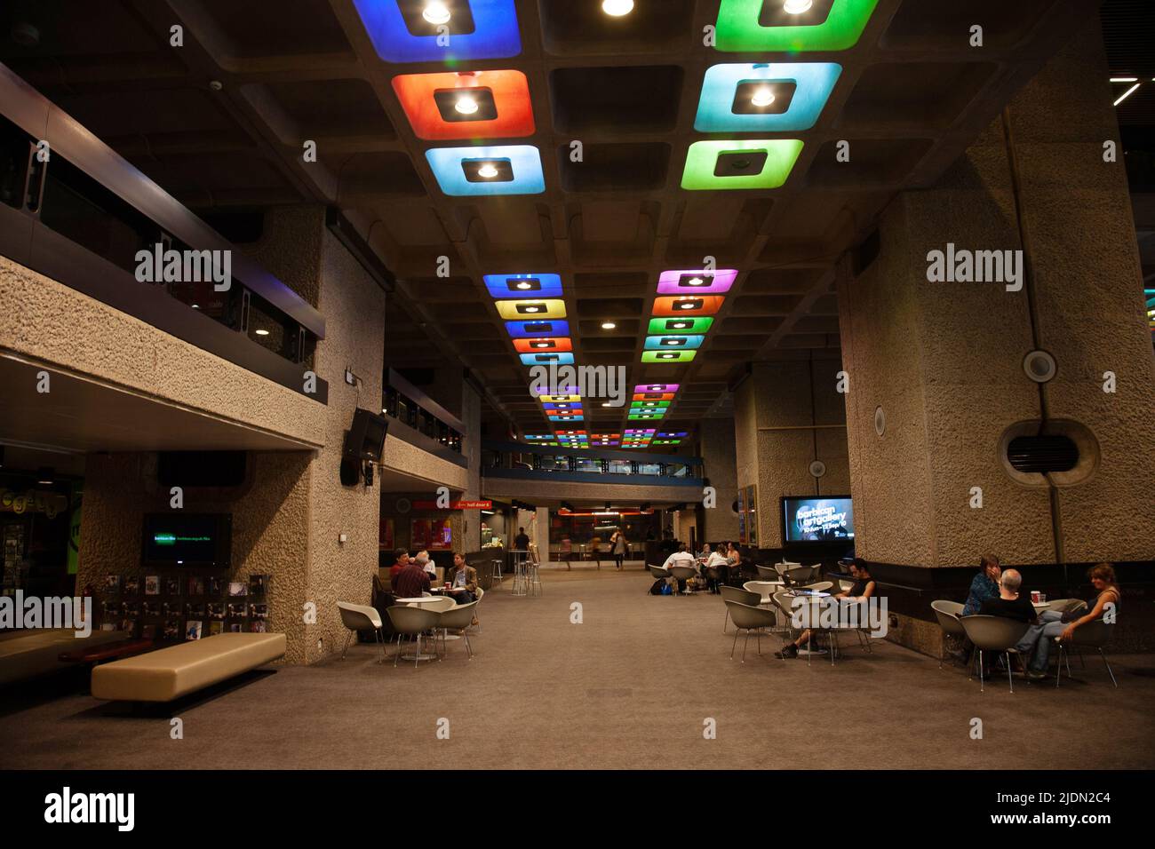 LONDON - AUG 12: Inside view of Barbican Center, the largest performing ...