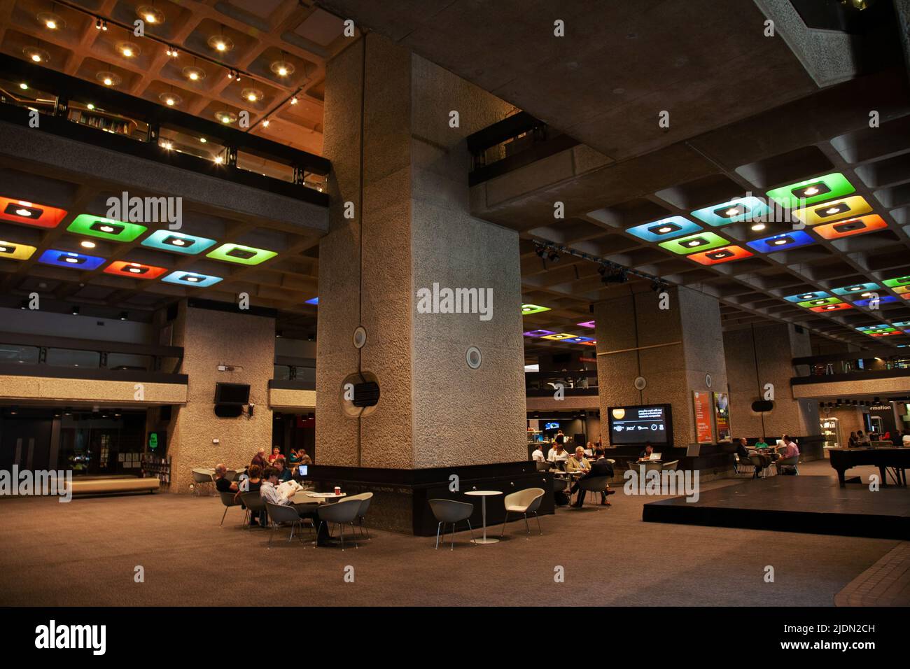 LONDON - AUG 12: Inside view of Barbican Center, the largest performing ...