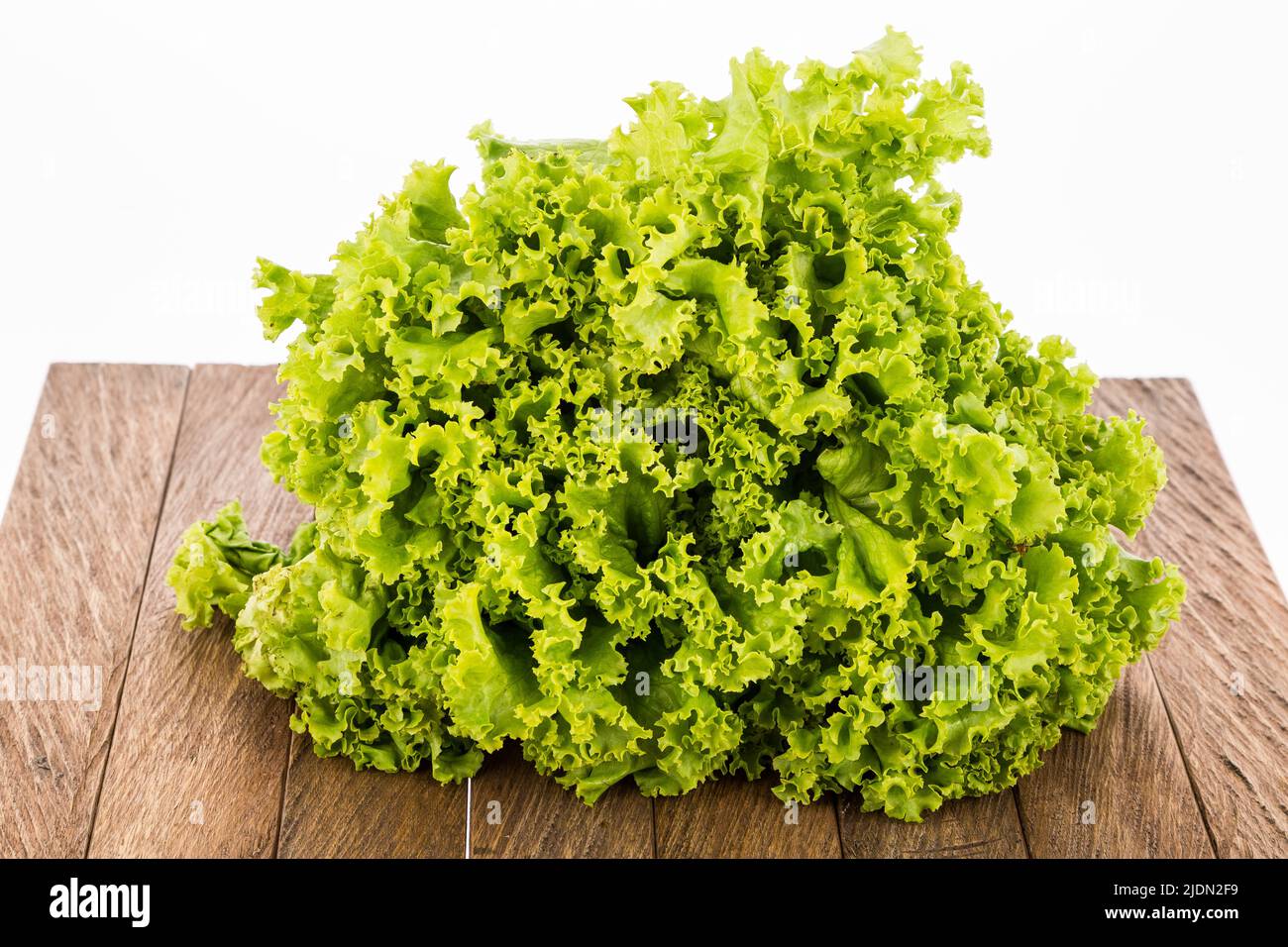 Crisp lettuce on white background Stock Photo - Alamy
