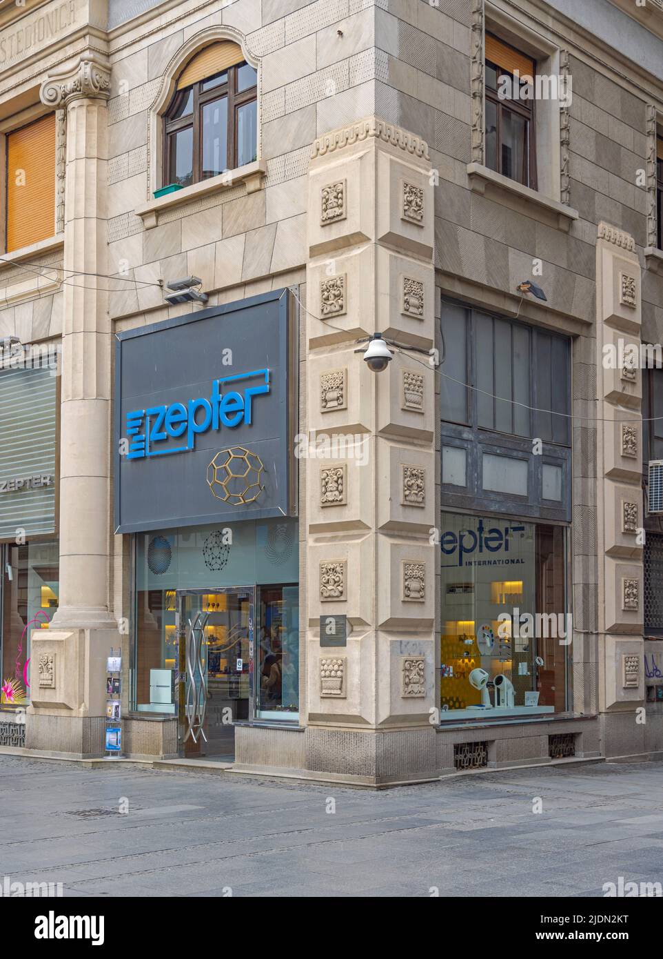 Belgrade, Serbia - March 30, 2022: Company Zepter Shop at Old Building ...