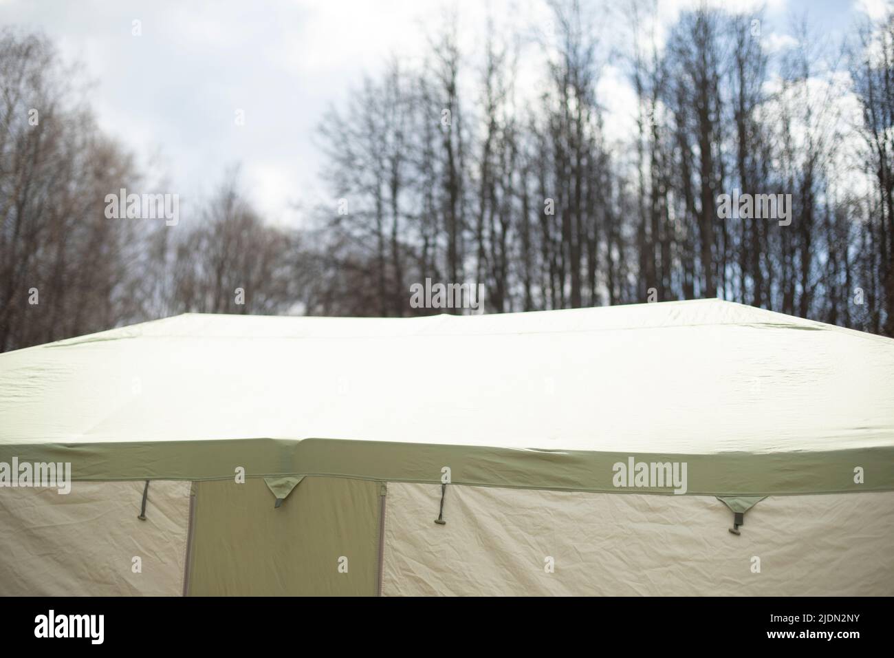 Awning from rain. Outdoor tent for trading. Canopy to protect against ...
