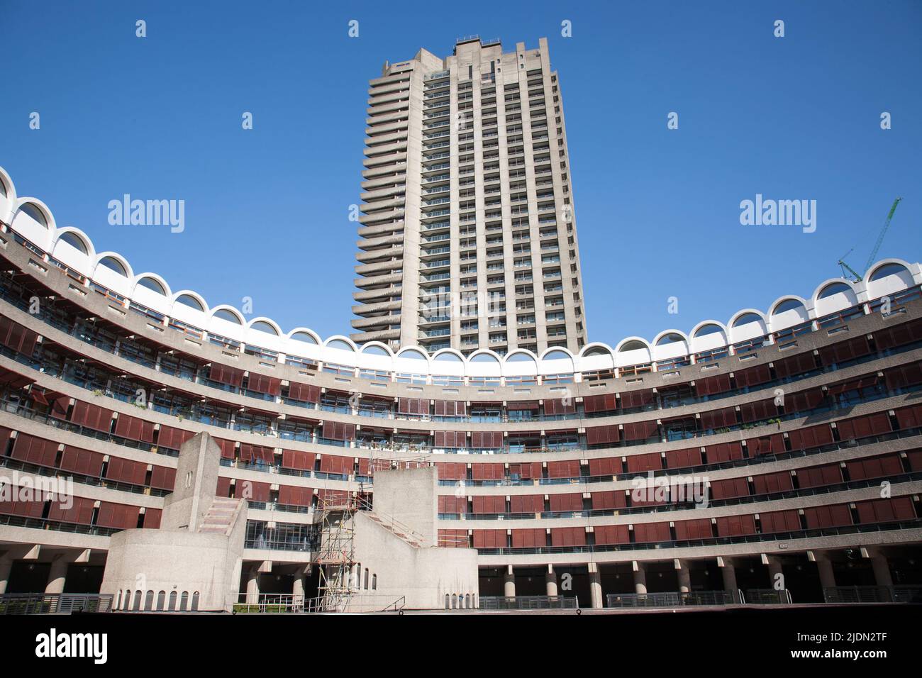 LONDON - SEP 28: Outside view of Barbican Center, the largest ... LONDON - SEP 28: Outside view of Barbican Center, the largest ...