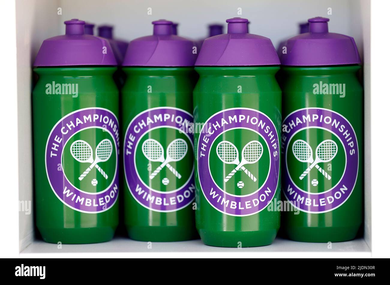 Wimbledon merchandise ahead of the 2022 Wimbledon Championship at the ...