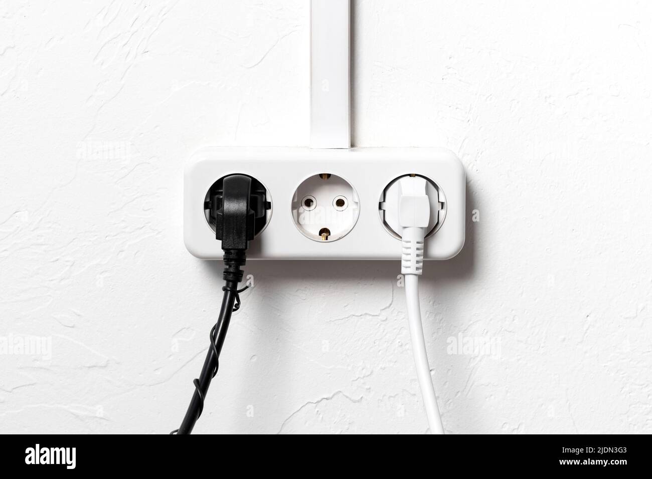 Wall outlets two plugs hi-res stock photography and images - Alamy